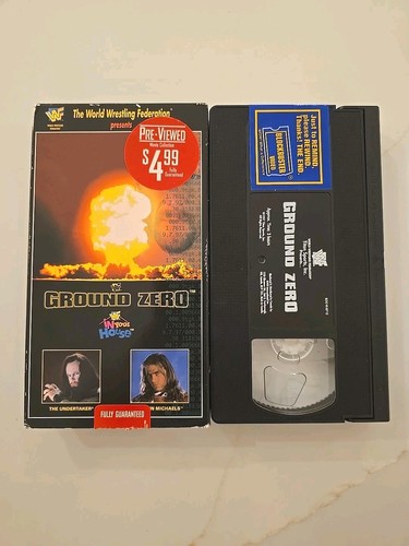 WWF In Your House Ground Zero 1997 VHS WWE Stone Cold WWF LOD Owen Hart ...