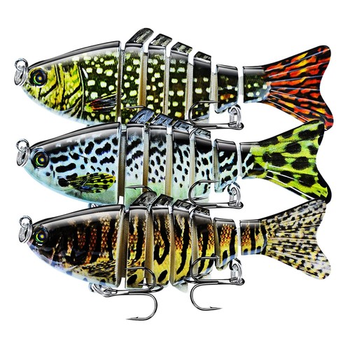 Fishing Lures Multi Jointed Fish Fishing Kits Slow Sinking Lifelike ...