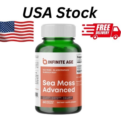 INFINITE AGE Sea Moss Advanced 1250mg Superfood, High-Potency, Vegan ...