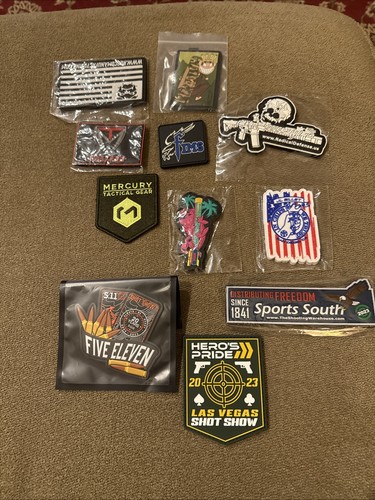 Lot Of 11 Shot Show Las Vegas 2022-2025 Patches Swag - 5-11, JL Billet ...