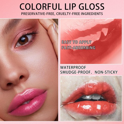 7 Colors Lip Tint Stain Set, Plumping Mini 0.14 Fl Oz (Pack of 7), SET ...
