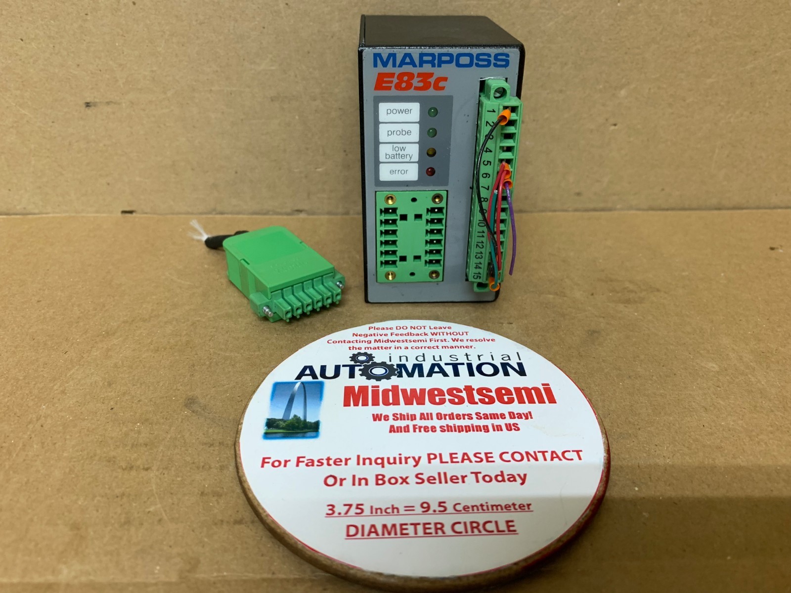 MARPOSS E83C MODEL 8304850020 PROBING SYSTEM MACHINE INTERFACE ...