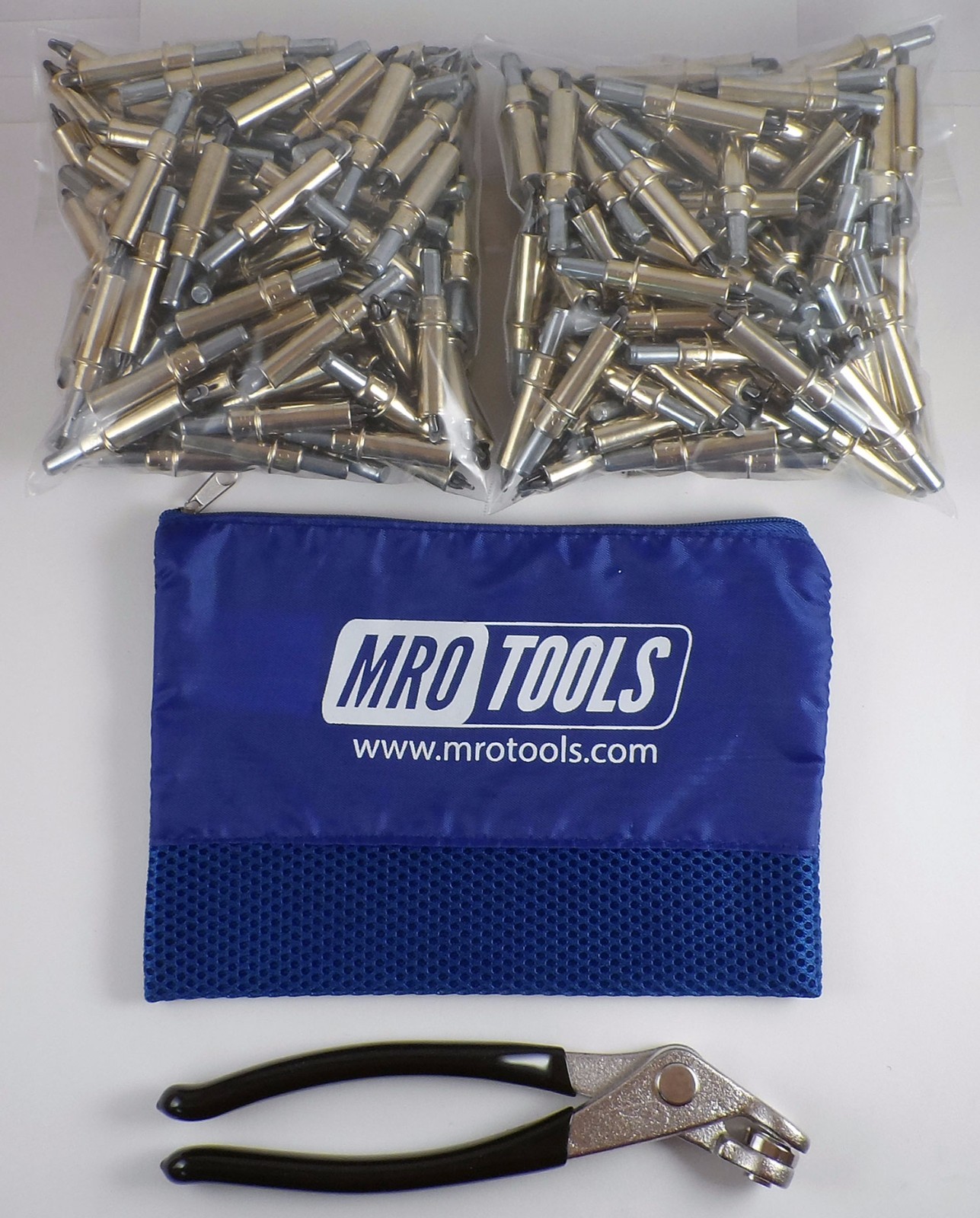200 3/16 Cleco Sheet Metal Fasteners Plus Cleco Pliers w/Carry Bag ...