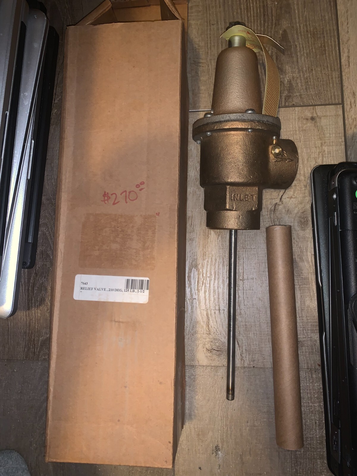 Watts 140X-6 T And P Relief Valve 1- 1/2 In. Inlet 125 lb 210 deg see ...