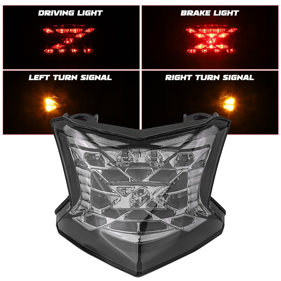LED Tail Brake Light Turn Signal Brake Integrated For Z900 Z650 NINJA ...