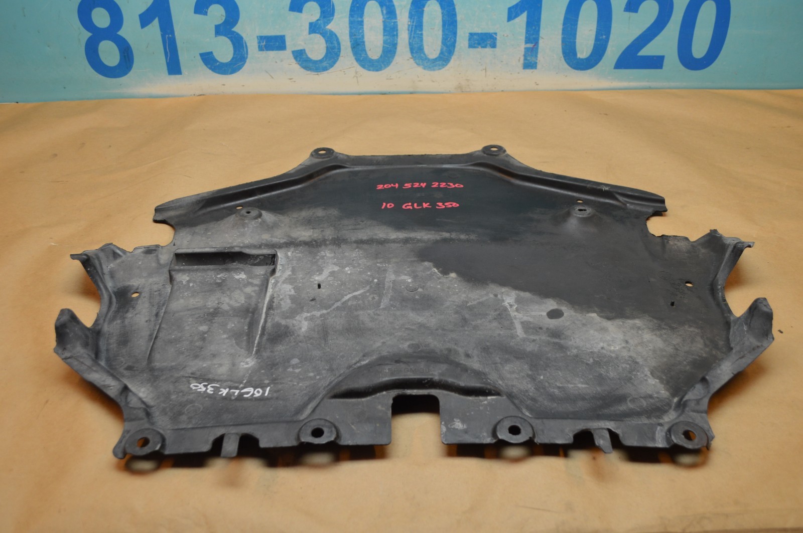 10-12 X204 MERCEDES Glk350 Under Engine Shield Cover Splash Guard ...
