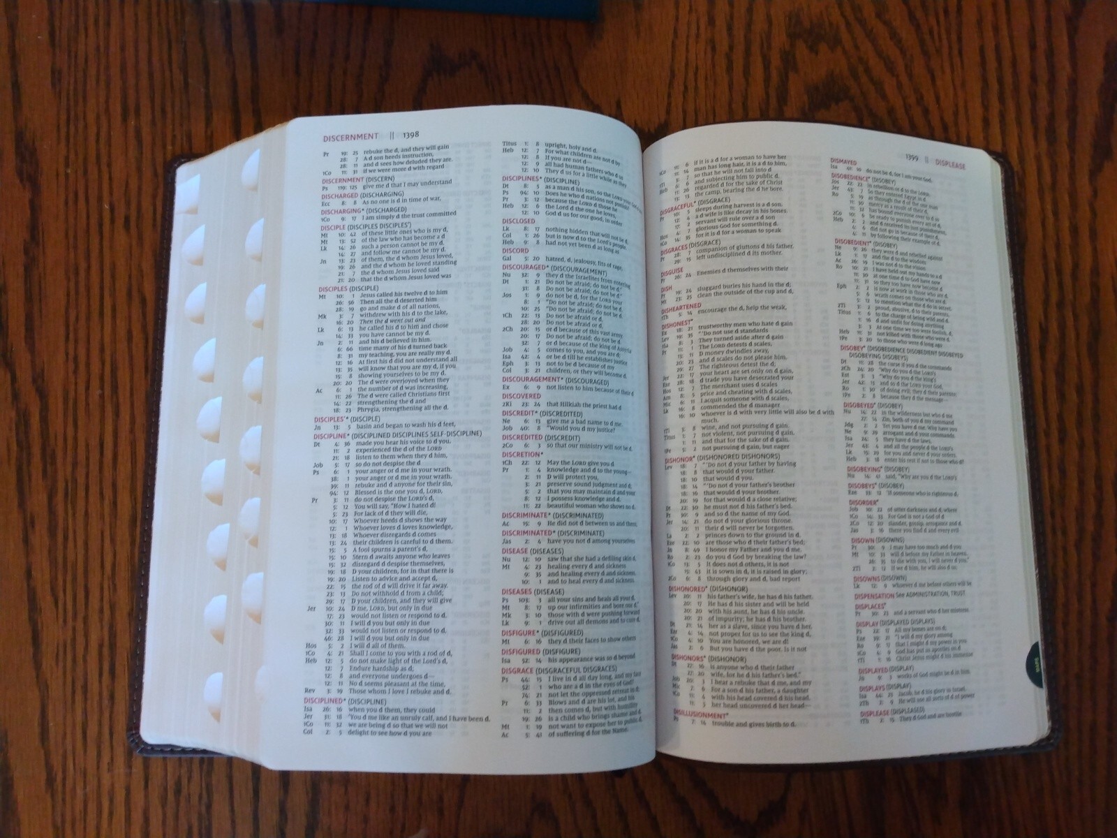 NIV The Open Bible~ Leathersoft Brown INDEXED~ Complete Reference ...