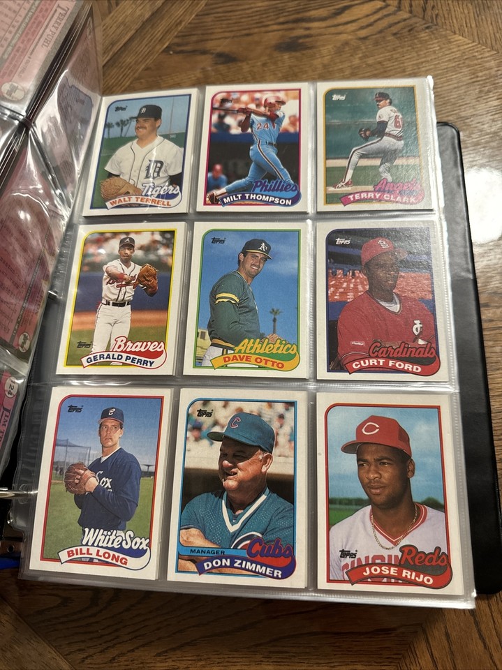 1989 Topps Baseball Cards Complete Set 792 Cards In Album | eBay