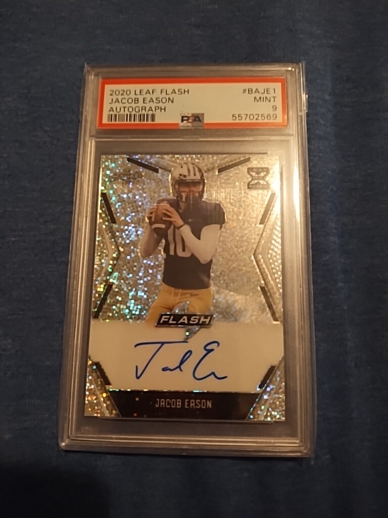2020 Leaf Jacob Eason Autograph PSA9 | eBay