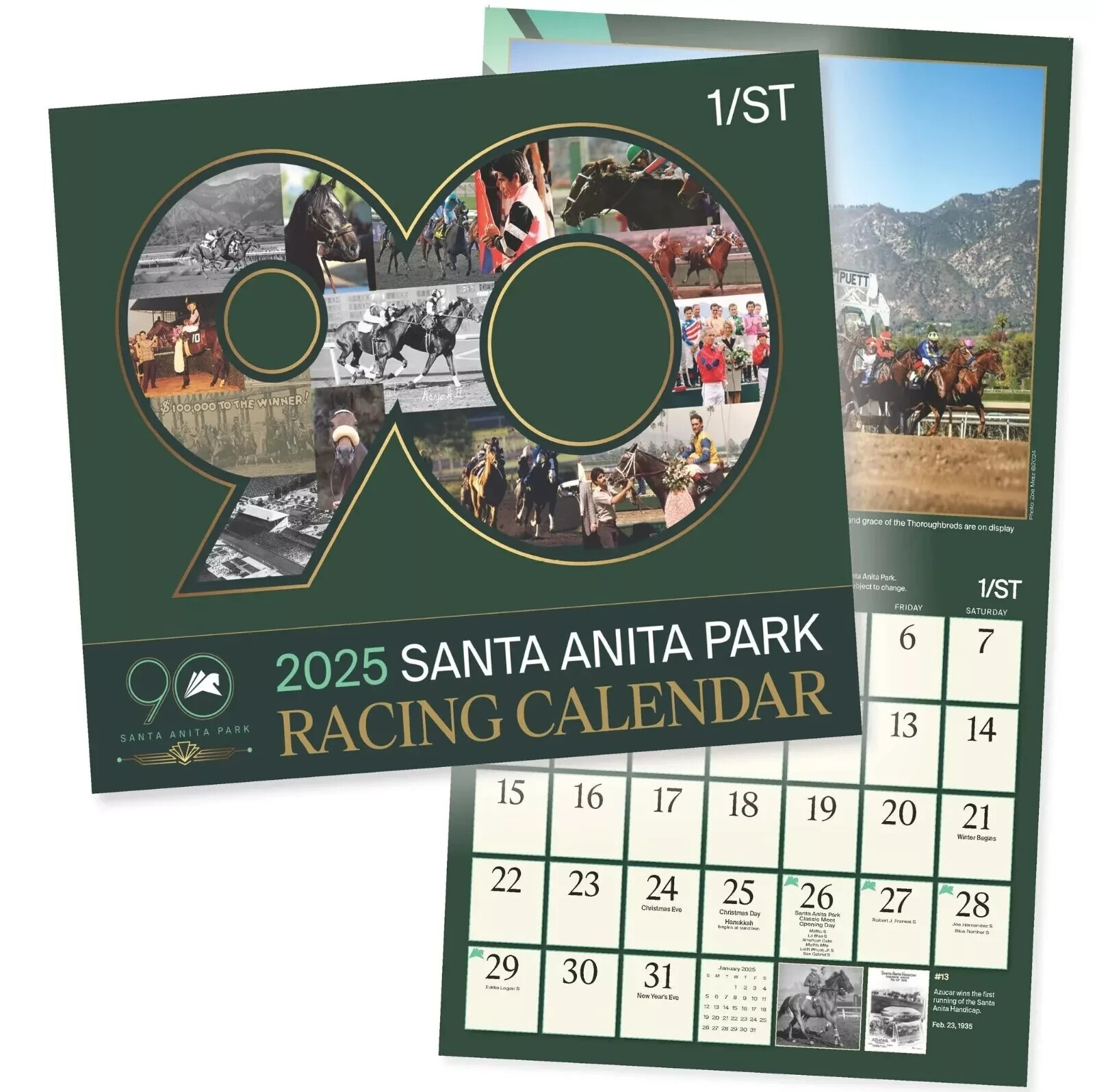 2025 SANTA ANITA RACETRACK WALL CALENDAR BRAND NEW IN HAND | eBay