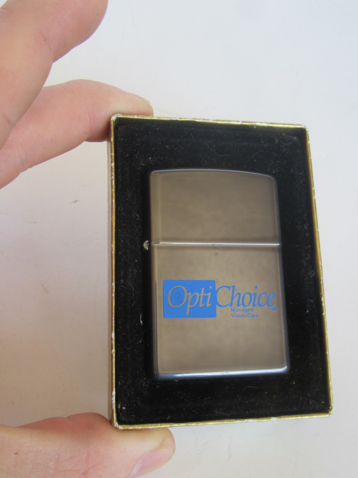 Vintage OptiChoice VueFlex Zippo Ziplight Advertising Lighter w/ Box | eBay
