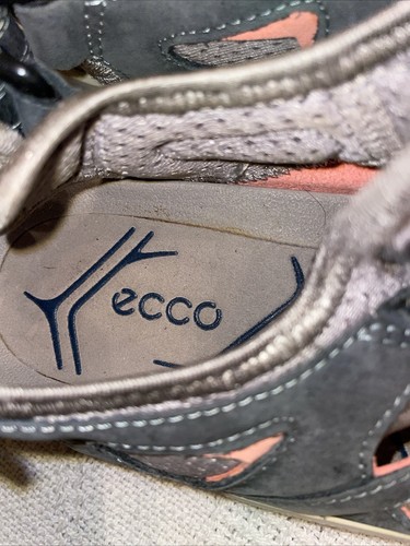 Ecco River Sandals Womens Size 38 U.S. 7 M Gray Yak Leather Outdoors ...