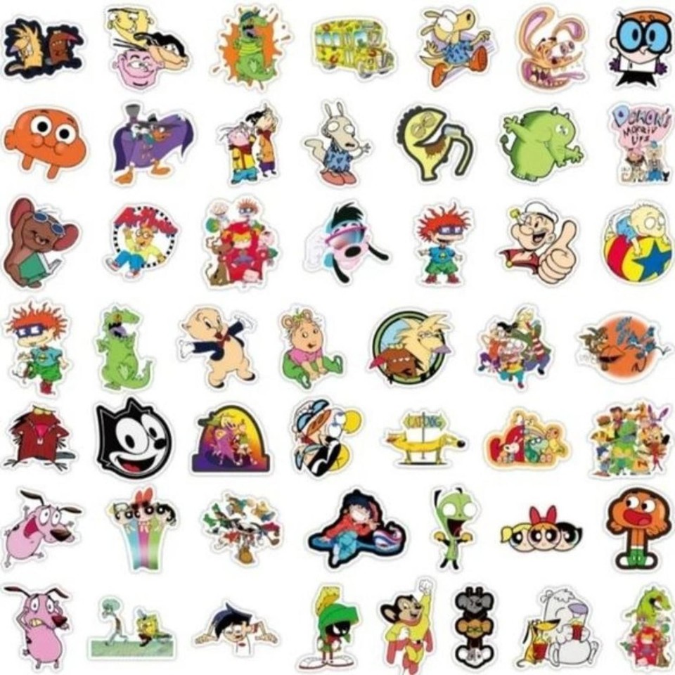 New 50 Piece 90s Memories Cartoon Characters | eBay