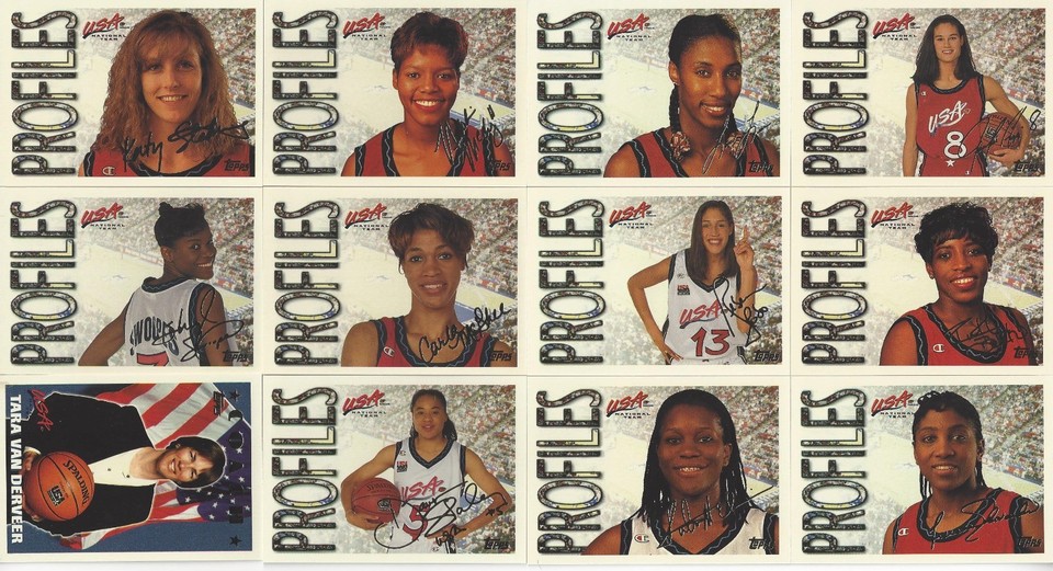 1995 TOPPS USA BASKETBALL 24 CARD WOMEN'S SET LESLIE STALEY LOBO ...