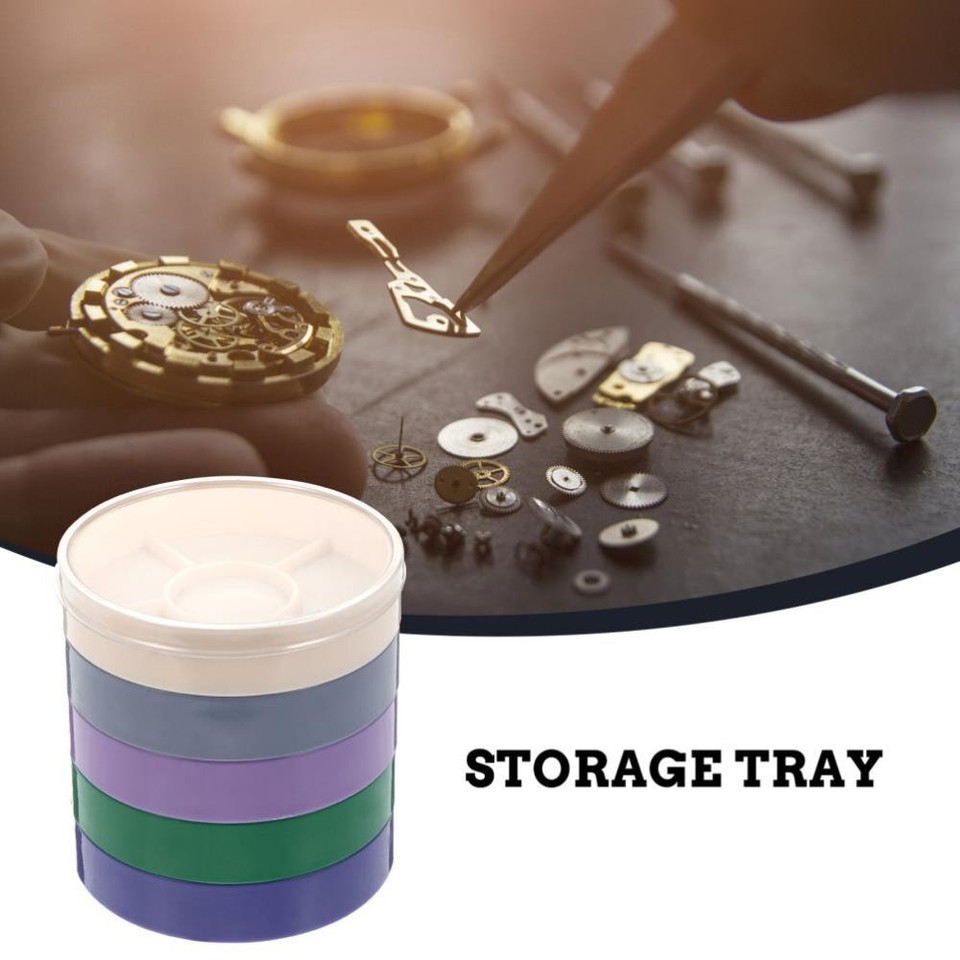 5 Layer Watch Parts Storage Box Reapir Tool Repair Repairing Tray ...