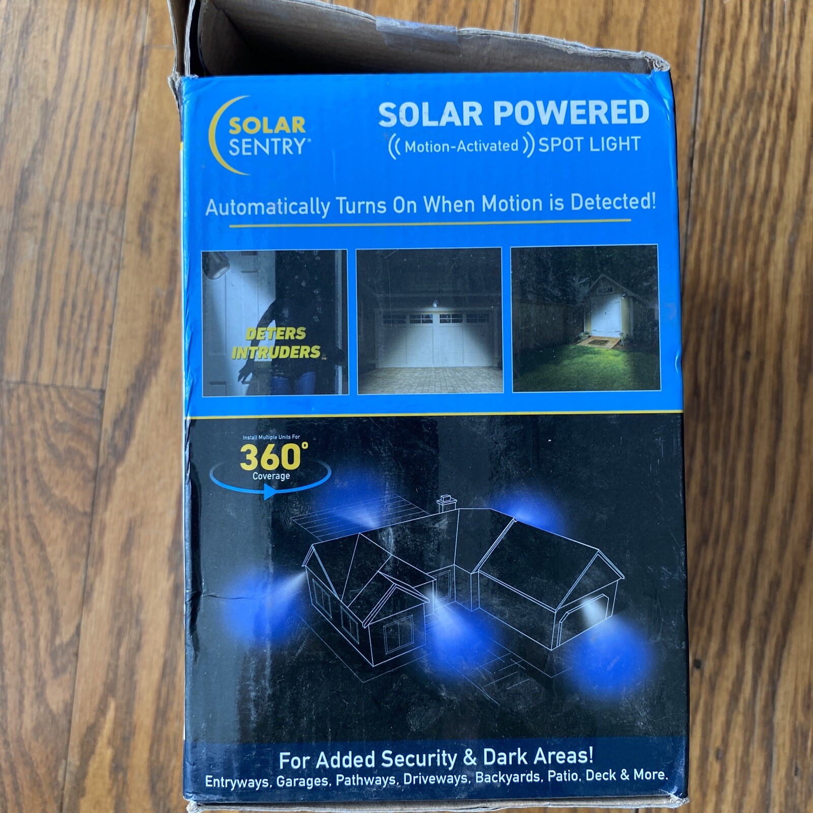 2X- Sensor Brite Solar Sentry Wireless Solar LED Security Light Motion ...