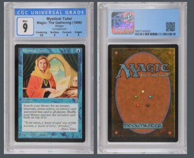 Mystic Tutor Mirage CGC 9 MTG Magic the gathering | eBay