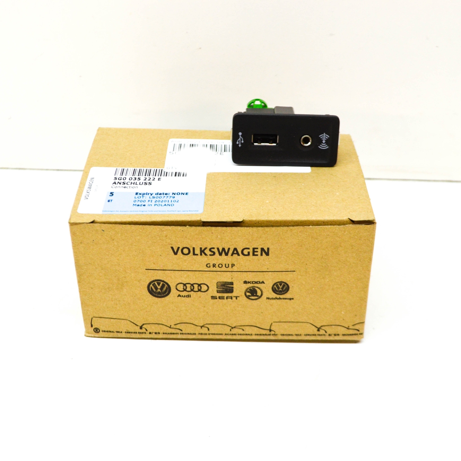 VW BEETLE A5 USB And Aux In Connection 5G0035222E NEW GENUINE | eBay