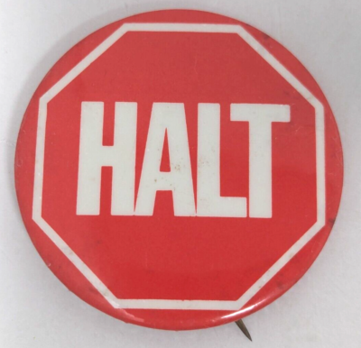 German Stop Sign