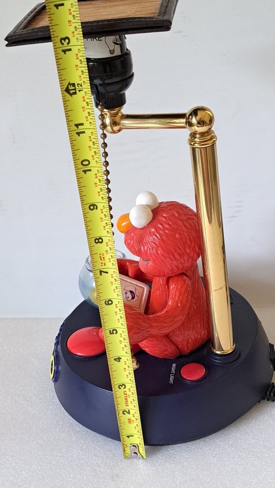 2002 Elmo Animated Talking Lamp Sesame Street Nursery Light/Night Light ...