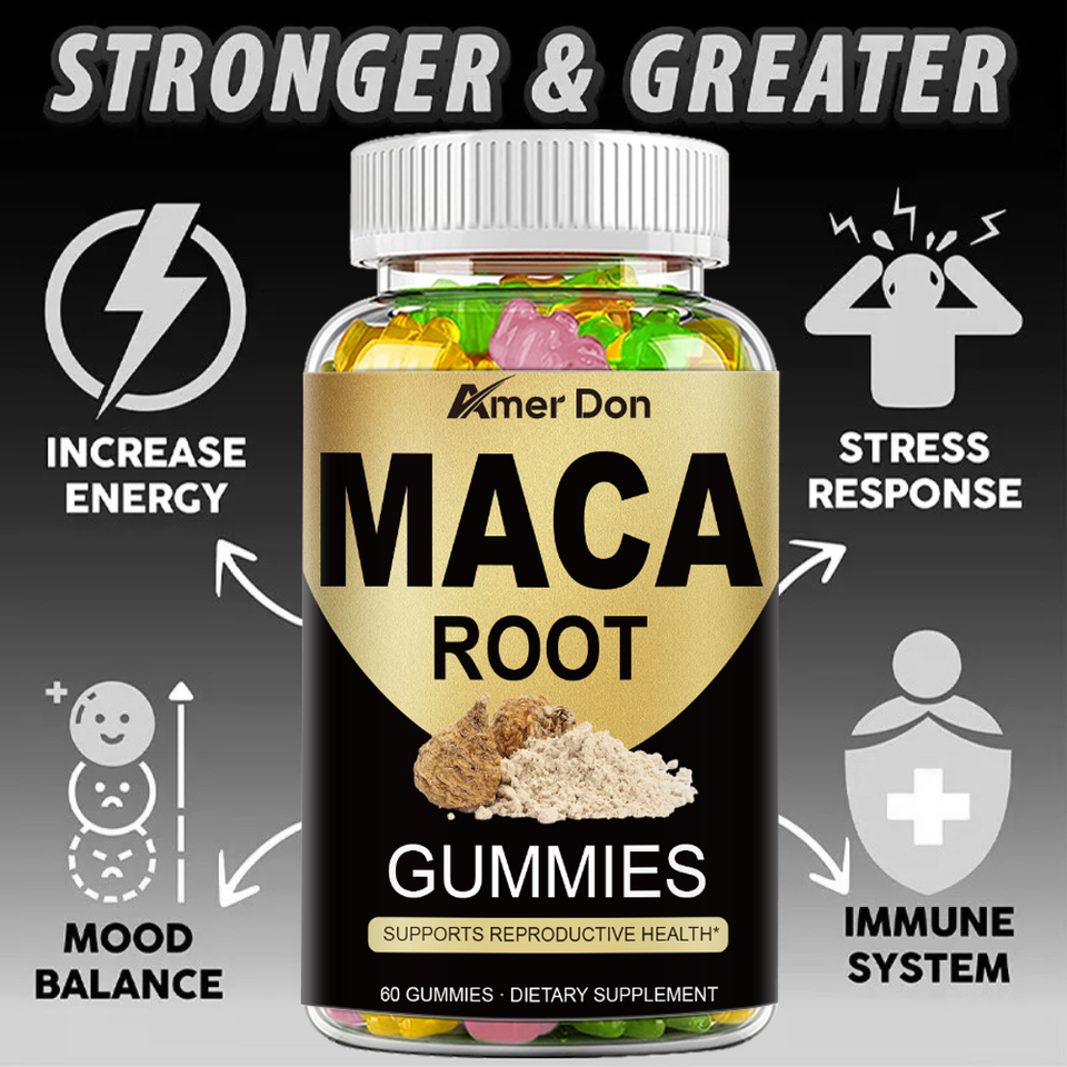 Maca + Shilajit Power Gummies 60 Gummies & Gummies Testosterone Booster ...
