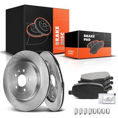 Disc Brake Rotors & Ceramic Brake Pads for Lincoln MKS MKT Ford ...