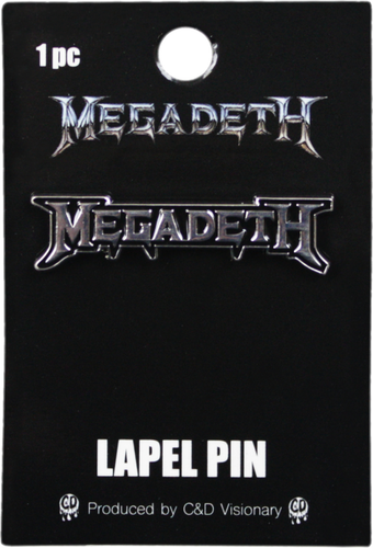 Enamel Pin - Megadeth Logo Heavy Metal Music Band Gift Badge Button ...