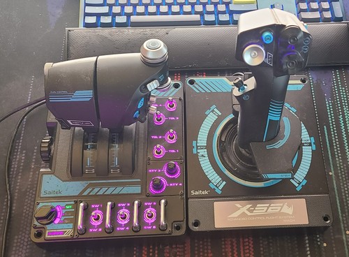 Logitech G X56 H.O.T.A.S Throttle and Joystick Flight Simulator Game ...