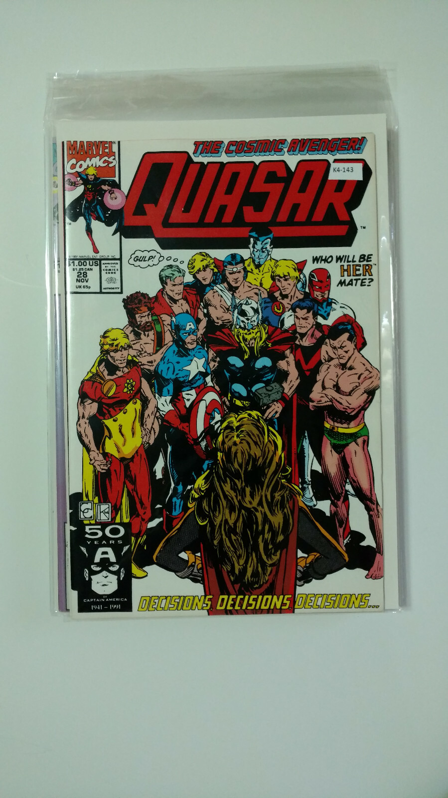 Quasar #28 1991 High Grade 9.2 Marvel Comic Book K4-143 | eBay