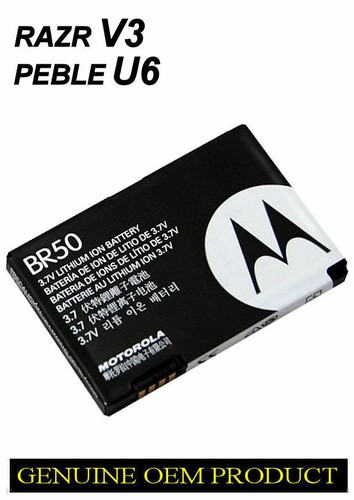 MOTOROLA RAZR V3 BATTERY V3i PEBLE U6 BR50 | eBay