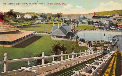 Panorama Water Chute Willow Grove Amusement Park Pennsylvania postcard ...