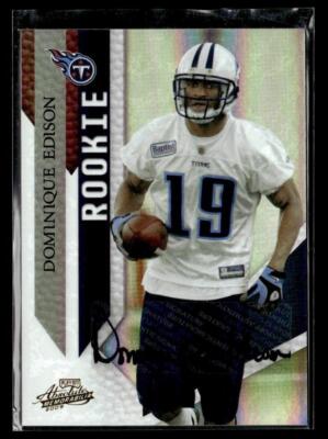 2009 Playoff Absolute Memorabilia #138 Dominique Edison #/149 auto card ...