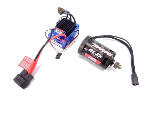 Traxxas BL-2s Waterproof 3300 Brushless Motor and ESC Slash Rustler ...