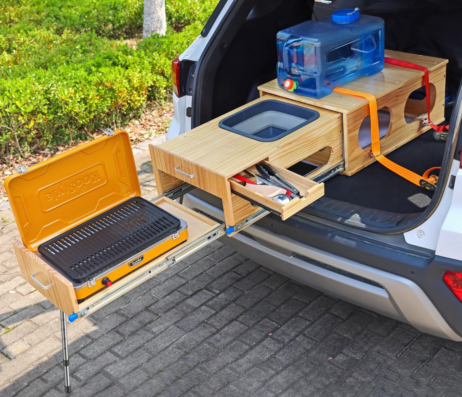 Overland Camp Kitchen Slide Out Drawer, for SUV Trunk Cargo truck bed ...