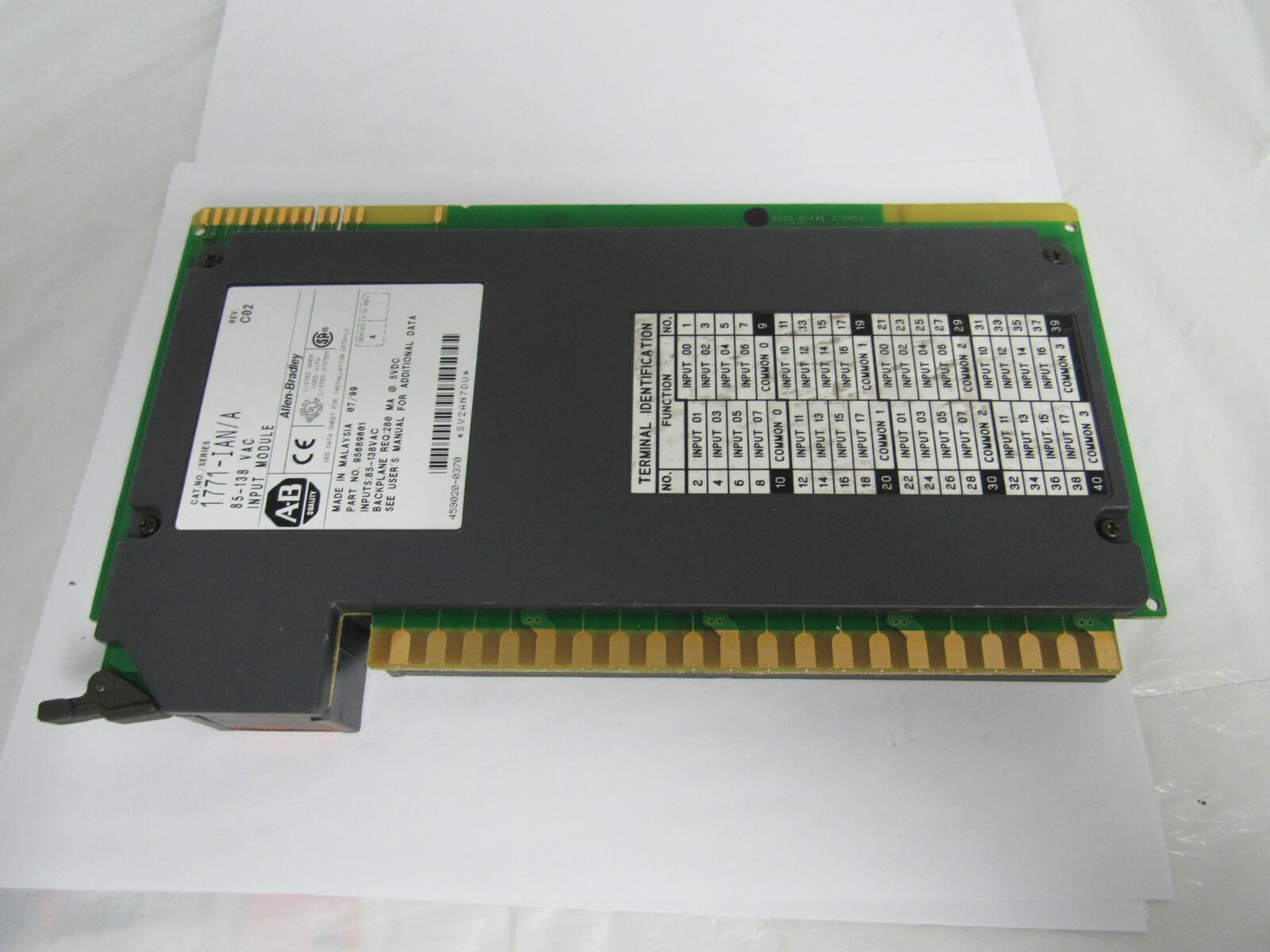 ALLEN BRADLEY 1771-IAN/A REV.C02 85-138 VAC INPUT MODULE | eBay