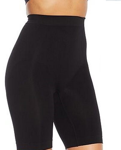 Rhonda Shear Black Seamless Longline Highwaist Short Shaper Shapewear ...