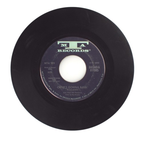 Brenda Byers - Little Boys; Oh It's Gonna Rain - Vinyl Record 45 RPM 7 ...