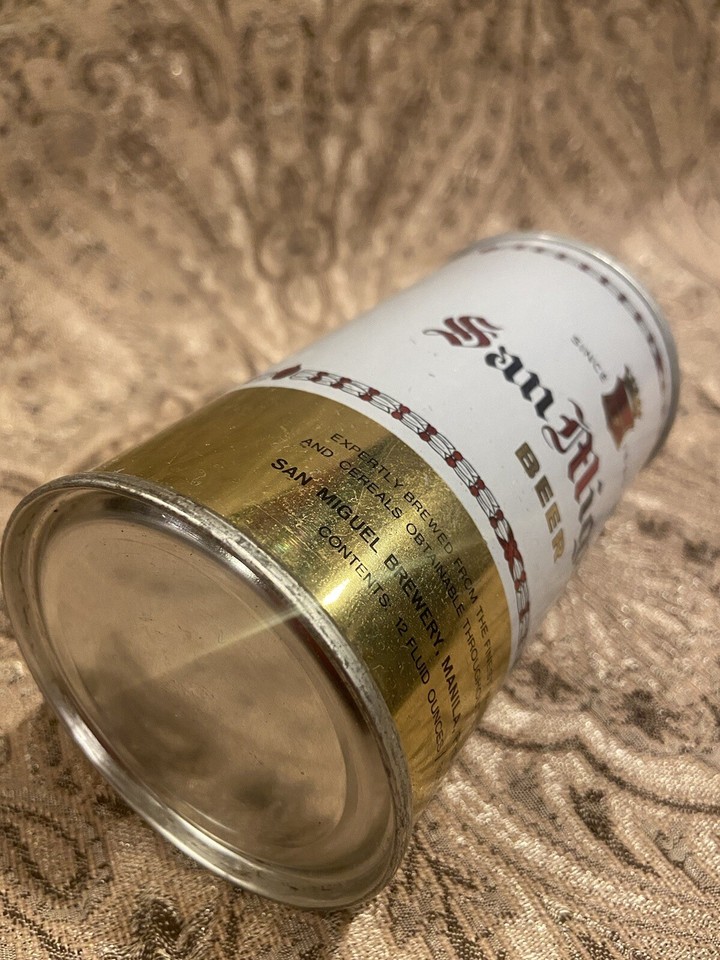 San Miguel steel Pop Top Beer Can, vintage - Very Clean | eBay