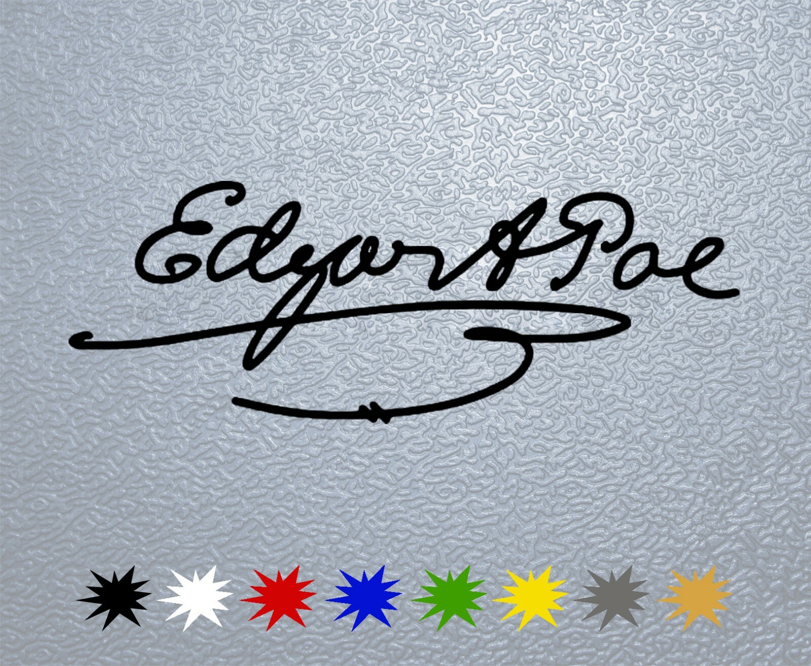 STICKER PEGATINA DECAL VINYL Edgar Allan Poe Signature | eBay