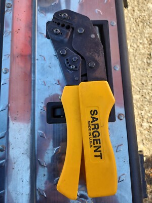 SARGENT COAXIAL CABLE CENTER HAND CRIMP CRIMPING TOOL | eBay