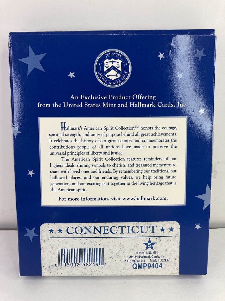 Hallmark American Spirit Collection Quarter Ornament Connecticut 1999 ...