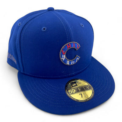 New Era Chicago Cubs MLB Script Fill Logo Pack Blue/Grey 59FIFTY Fitted ...