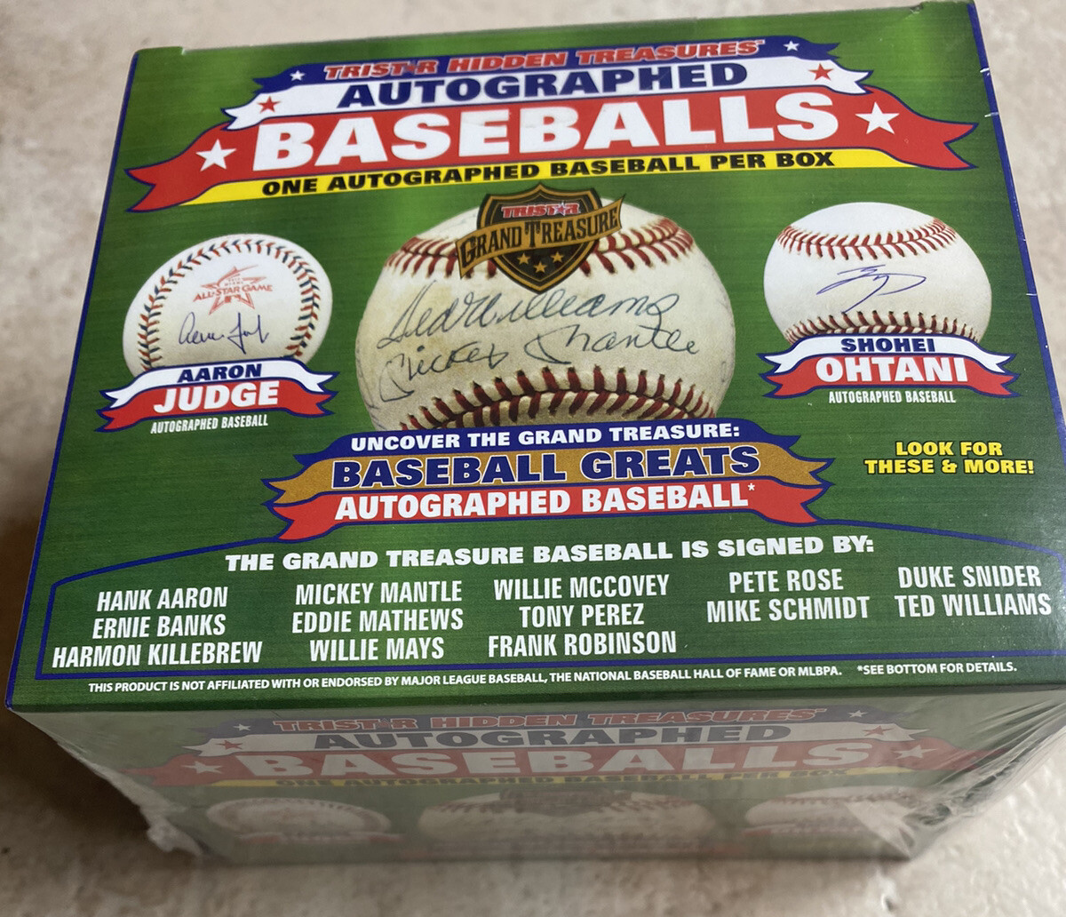 NEW 2023 TRISTAR HIDDEN TREASURES AUTOGRAPHED BASEBALL BALL MLB BLIND ...