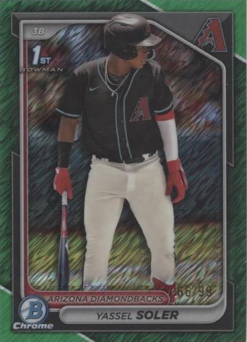 2024 Bowman Chrome - Prospects Yassel Soler #BCP-174 Green Shimmer ...