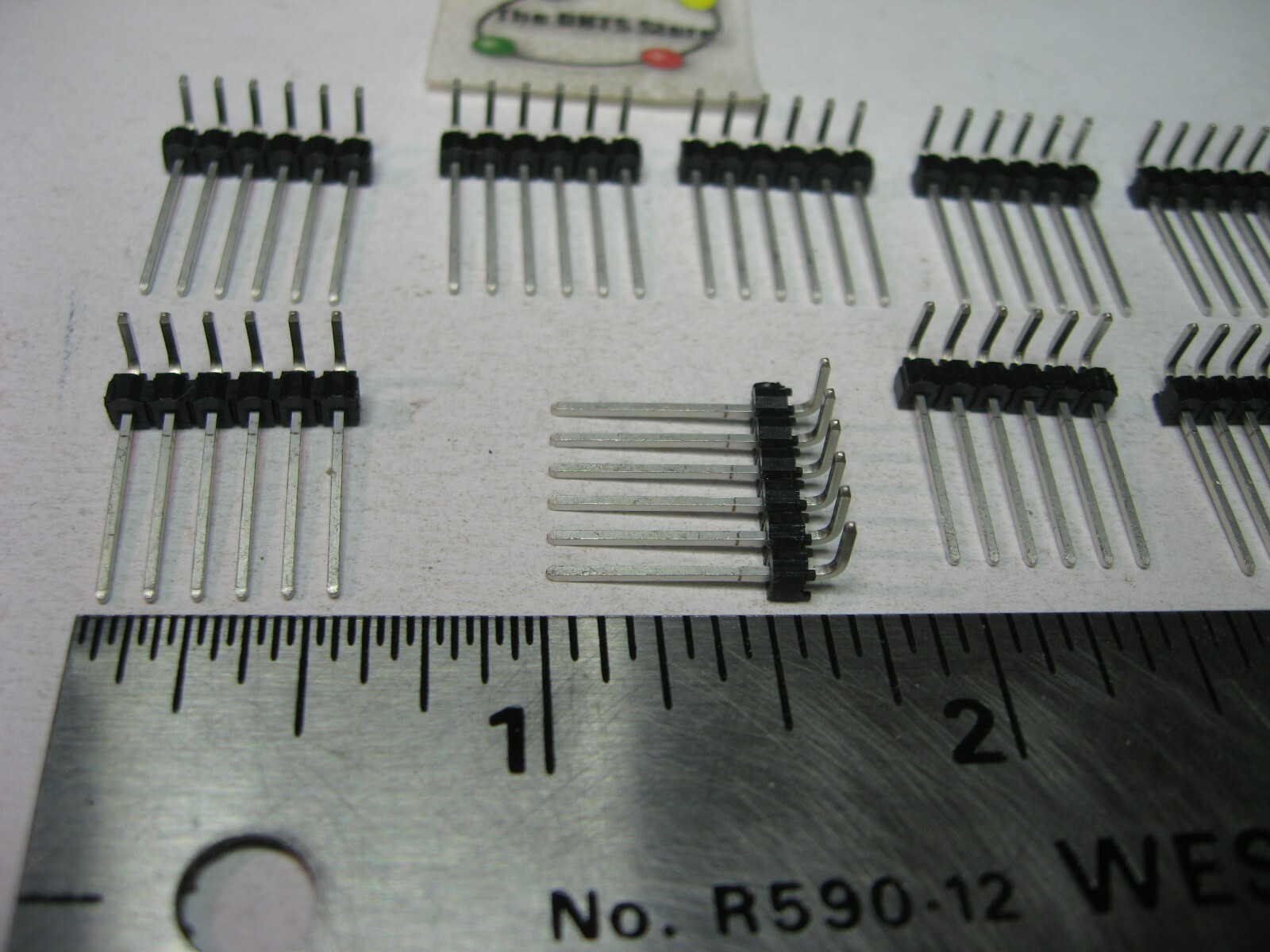 Right Angle Header .1" 6 Row Samtec MTSW-106-10-T-S-500-RA - NOS for ...