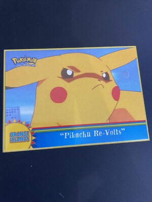 Pikachu Re-volts Orange Islands OR3 Pokemon Topps Card Non Holo | eBay