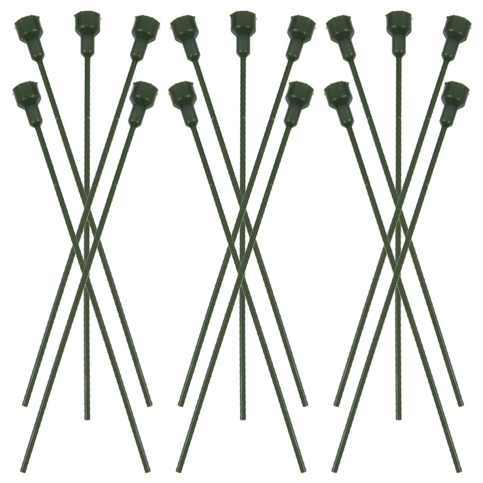 15 Pcs Plastic Flower Water Pipe Sticks for Bouquet Floral Wire Stem ...