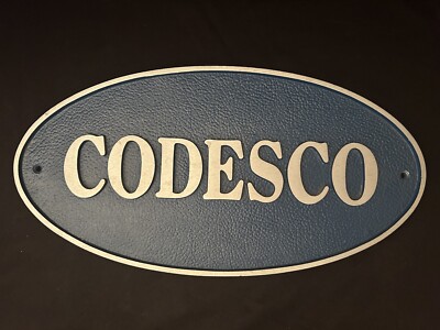 Vintage Codesco Metal Advertising Sign Automobile | eBay