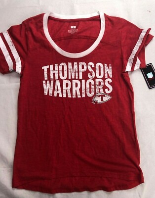 Thompson High School Warriors Women's Logo Shirt - Various Sizes - Red ...