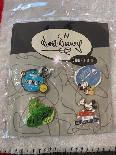 Walt Disney Quote Collection Disneyland Park Trading Pin Booster Set | eBay